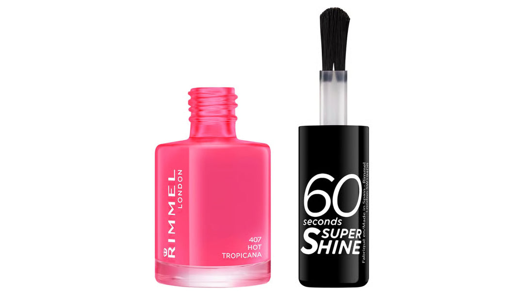Rimmel 60 Seconds Super Shine Nail Polish - 407 Hot Tropicana – Branded ...